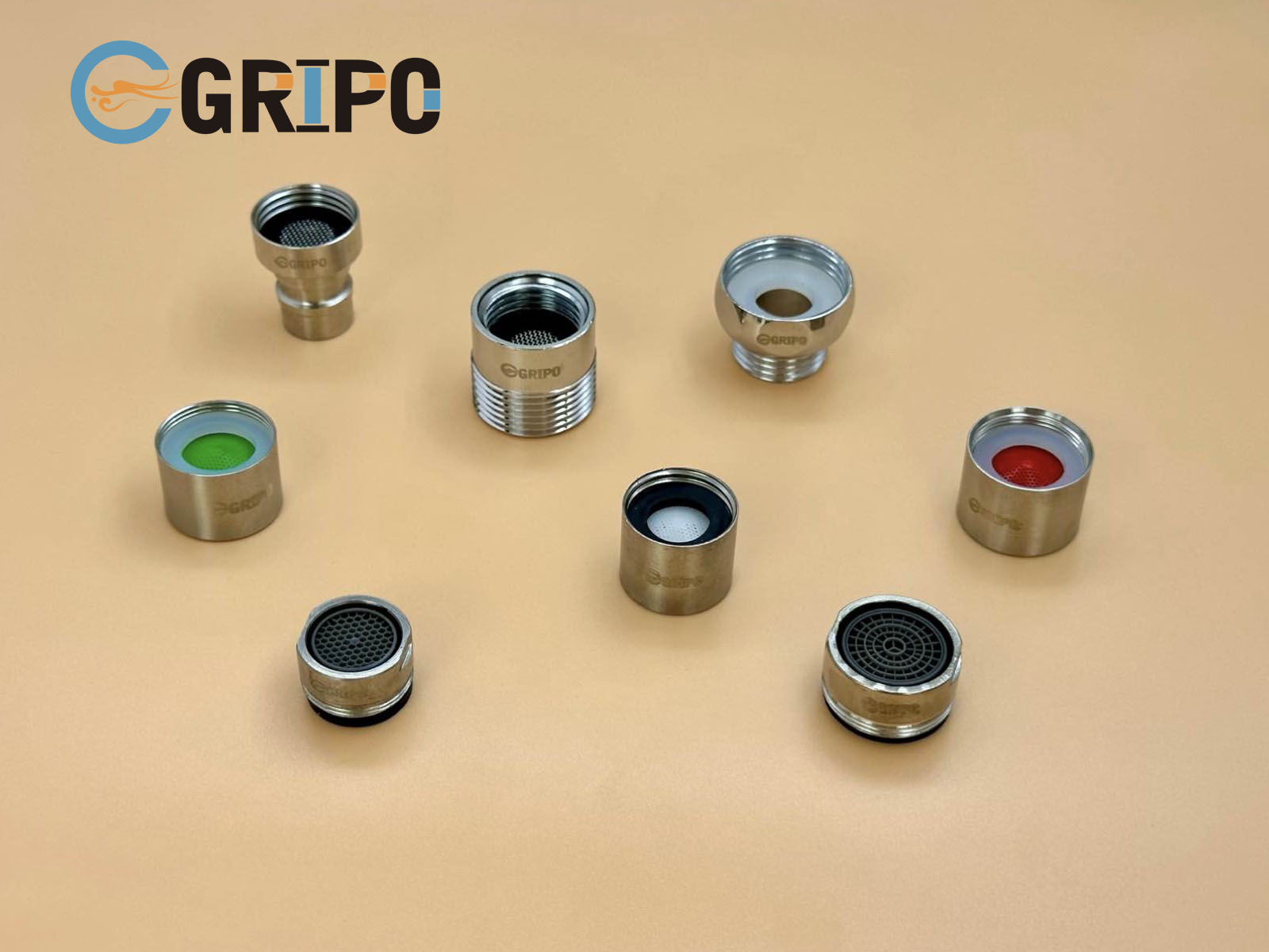 GRIPO Premium 304 Stainless, Brass Chrome Plated Faucet Aerator Filter ...