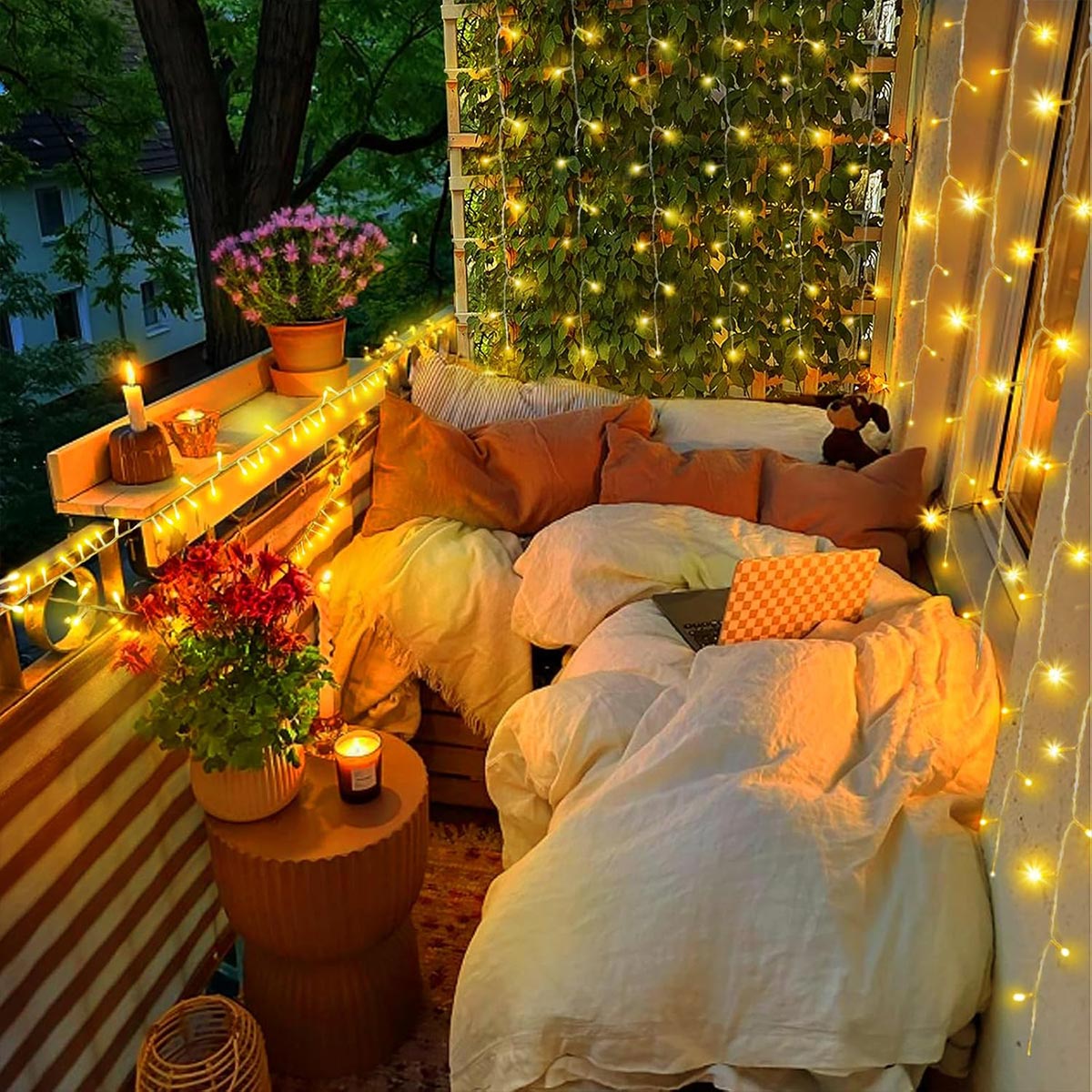 220V 50m LED string lights, outdoor lighting, fairy lights, waterproof ...