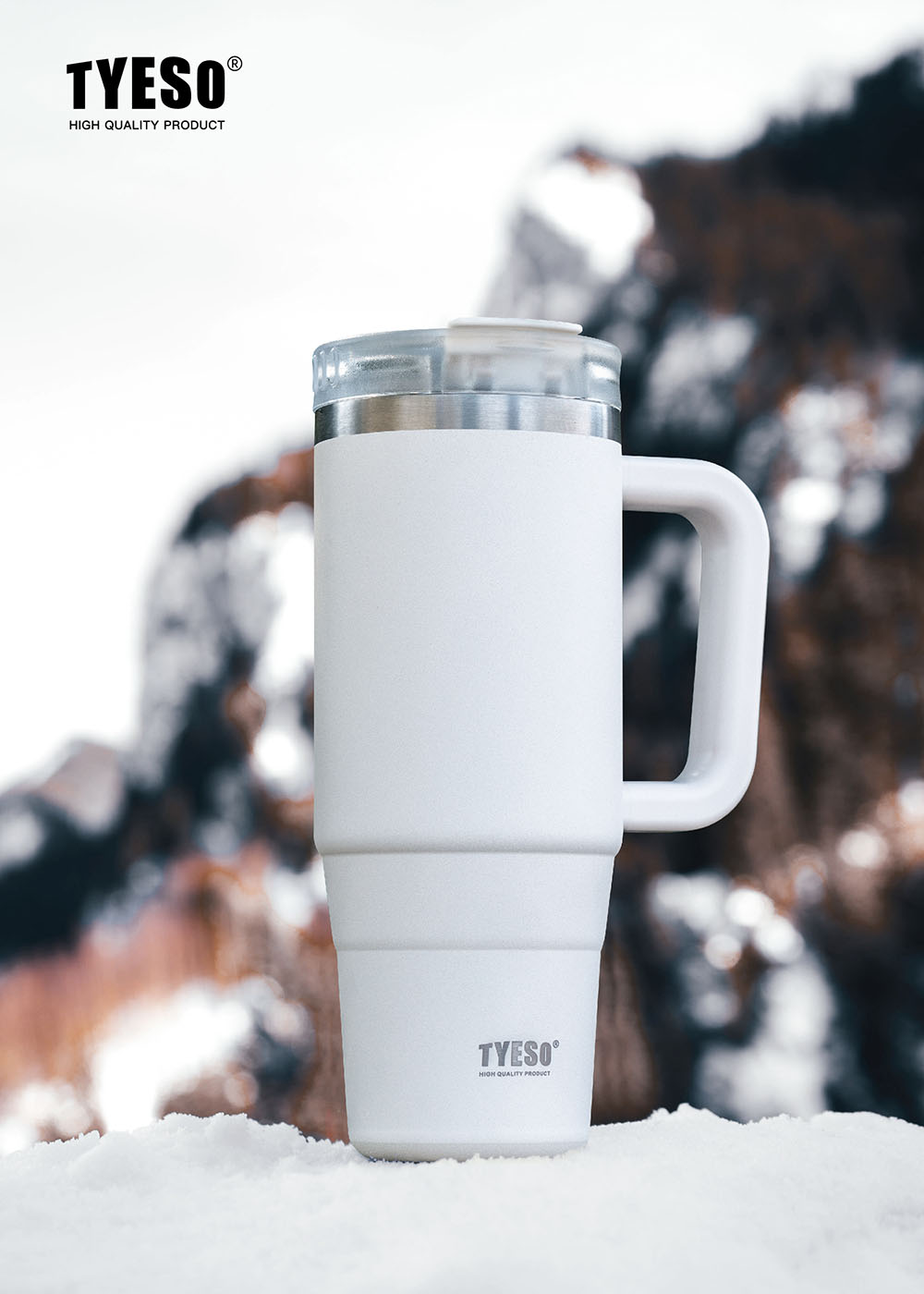 Tyeso Vacuum Insulated Tumbler with Handle and Straw 900ml/1200ml ...