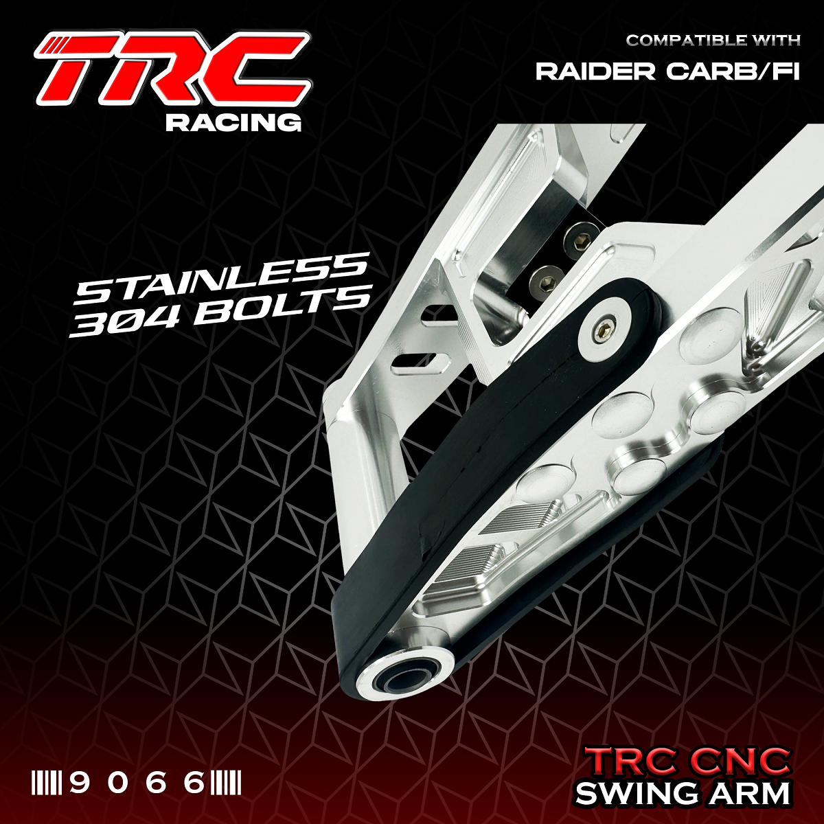 TRC Racing MALAYSIAN CONCEPT CNC SWING ARM PLUS 2 for RAIDER CARB/FI ...