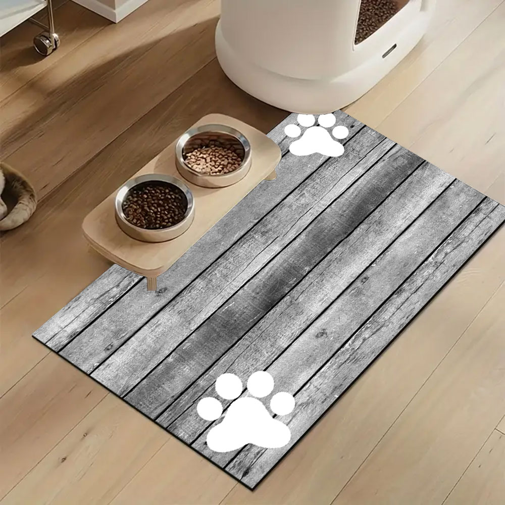1pc Pet Feeding Mat Food Tray Mat Absorbent Pet Placemat Quick Dry ...