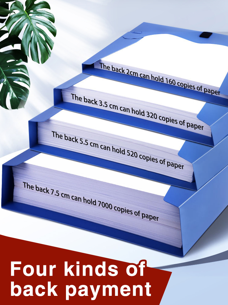 Long Document Box File A4 Flie Organizers Document File Storage Box ...