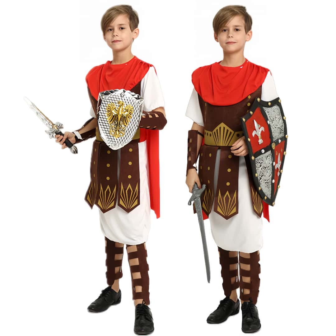 European Medieval Knight Costumes For Kide Boys Christmas Halloween ...