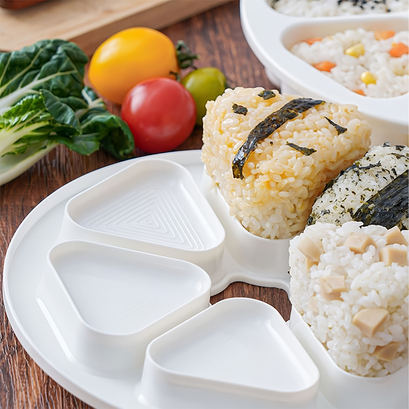 1set Sushi Mold Lunch Triangle Rice Ball Lunch Box Onion Rice Ball Food ...