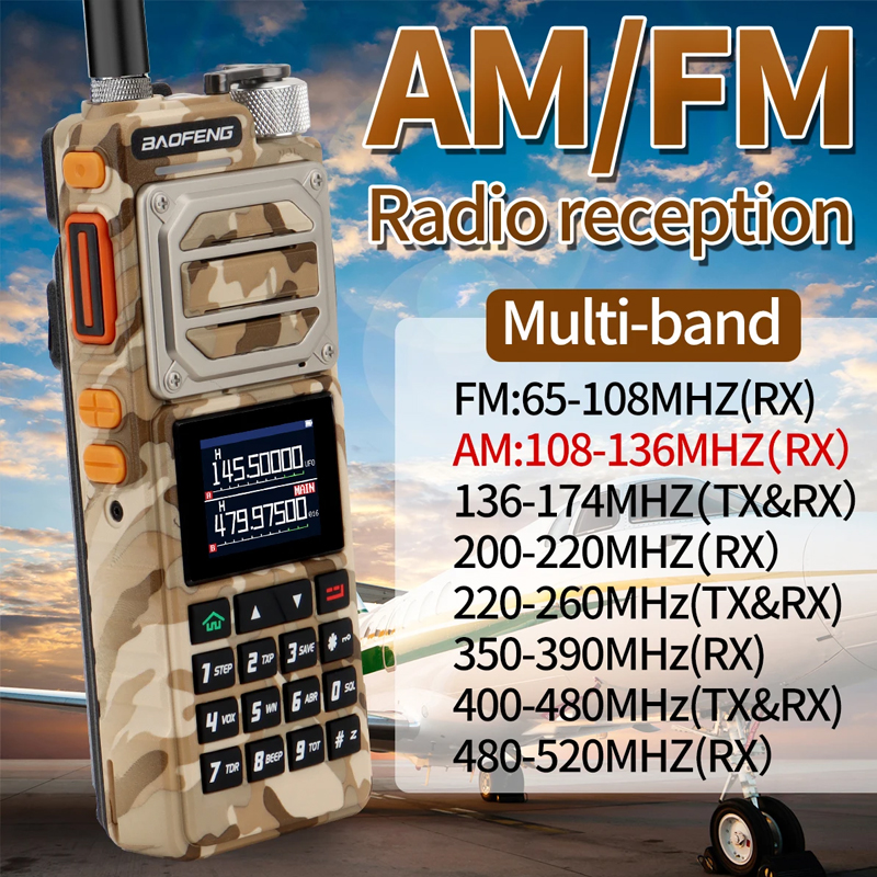 Baofeng UV-25M 2 Set Walkie Talkie Long Range 20KM Six AM Band Two Way ...