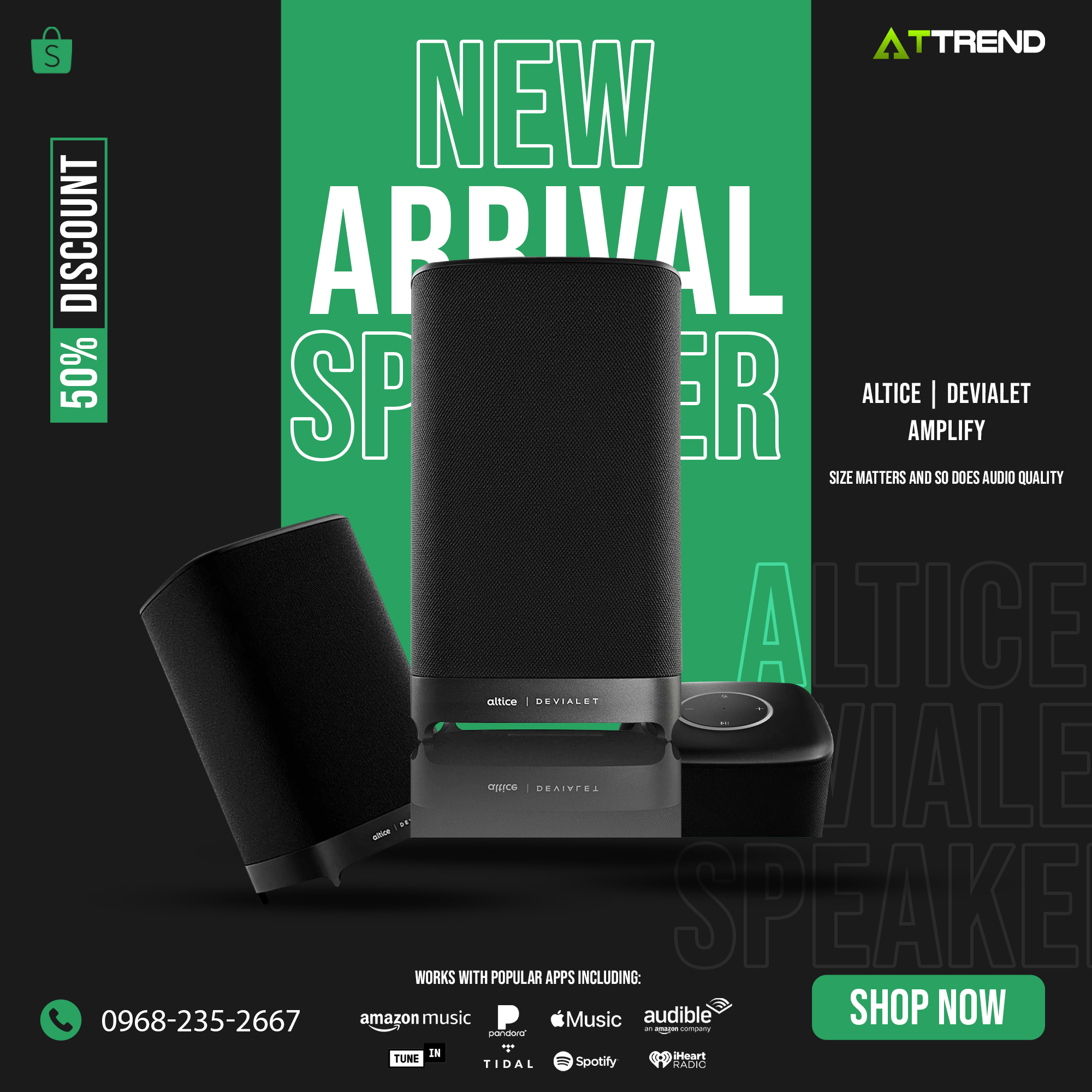 Altice Amplify | Devialet Speaker with Bluetooth and Wireless Streaming ...