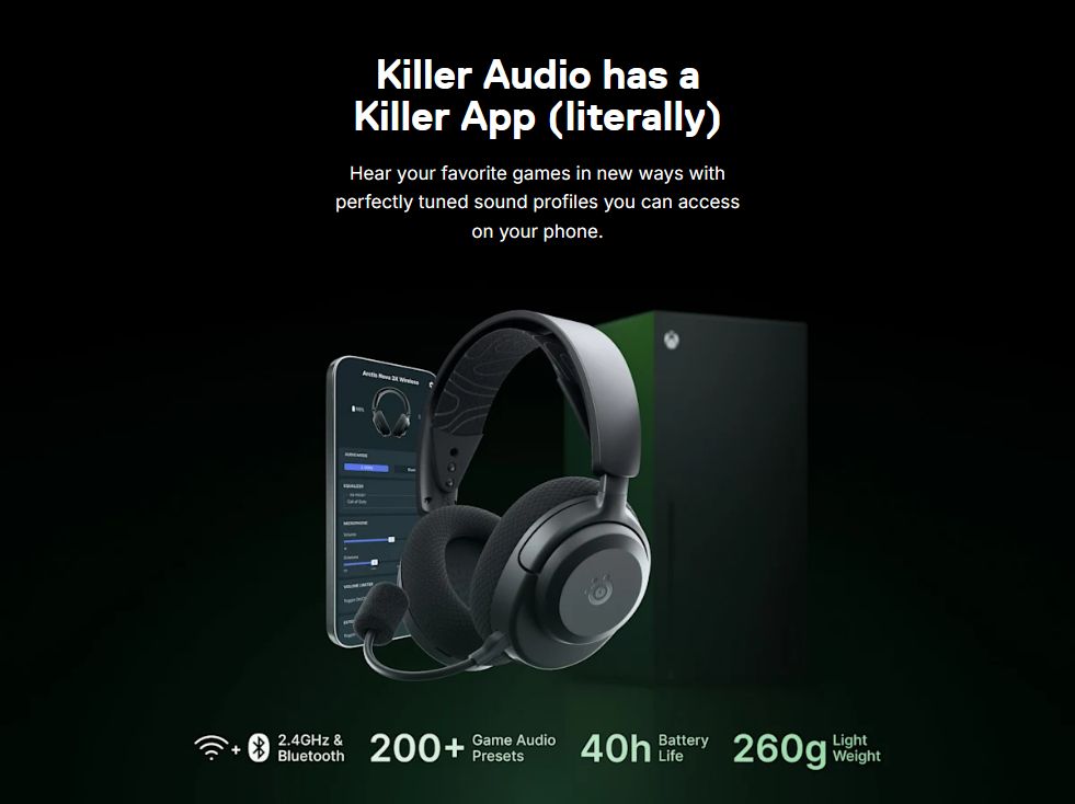 SteelSeries Arctis Nova 3X for Xbox USB-C Wireless Gaming Headset with ...