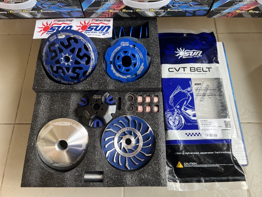 SUN RACING CVT KIT SET VERSION 2 FOR NMAX/AEROX,MIOi125,GEAR,CLICK150 ...