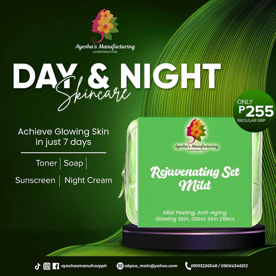 Ayesha's Green Rejuvenating Set for Skin Repair and Anti-Aging | Shopee ...