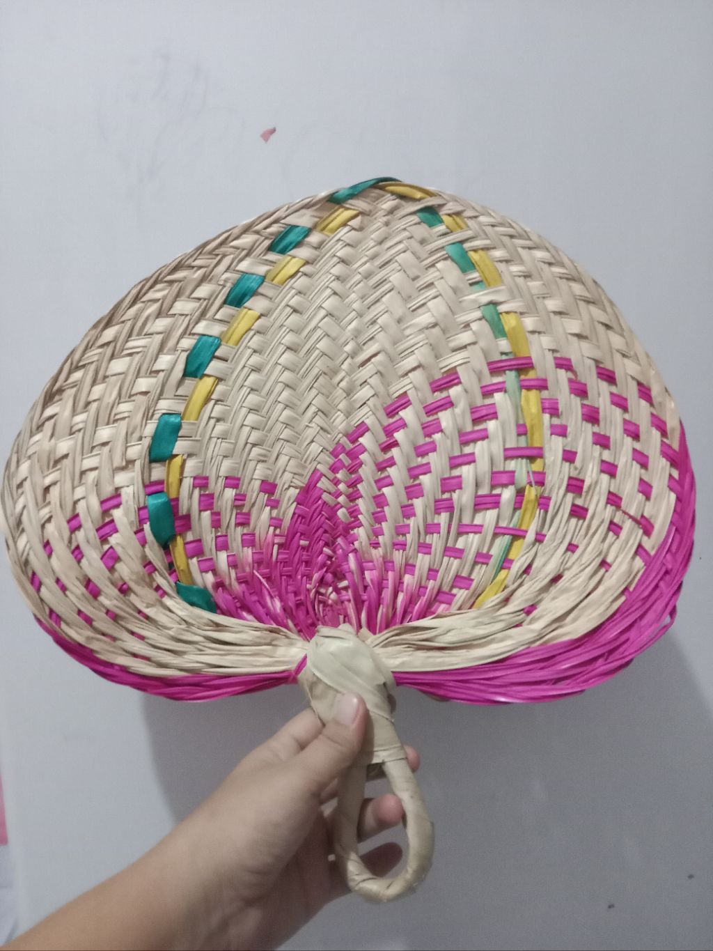 pamaypay abaniko natural &colored large | Shopee Philippines