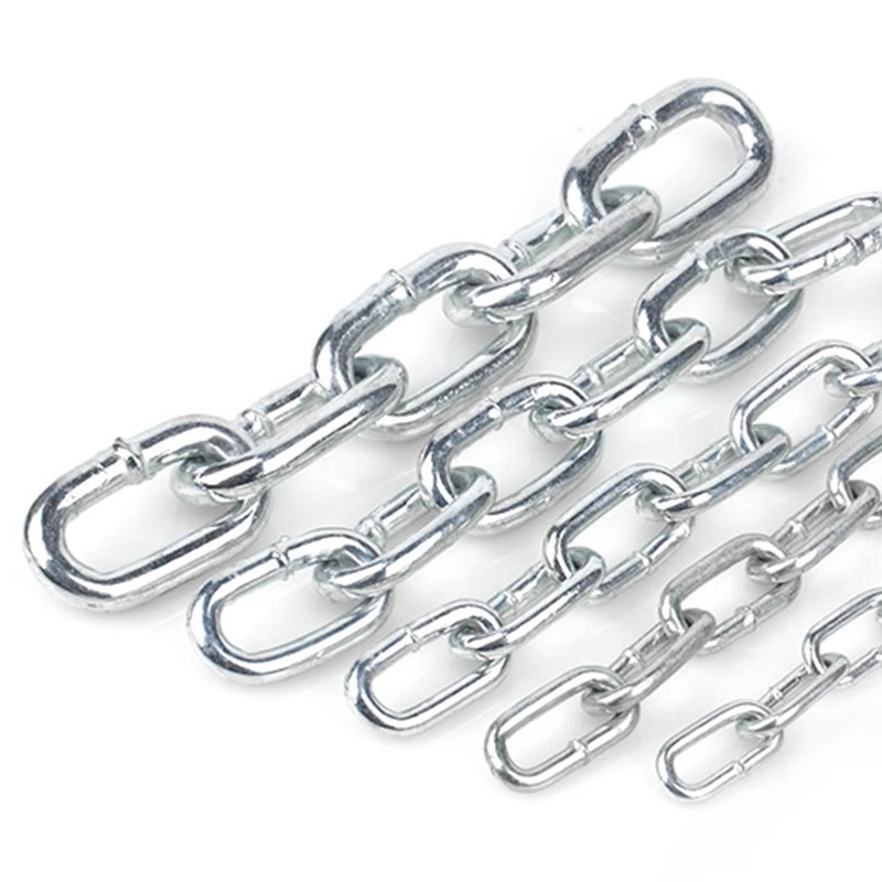 1M LENGTH 3/4/5/6MM Heavy duty Galvanized iron chain kadena Dog Chain ...