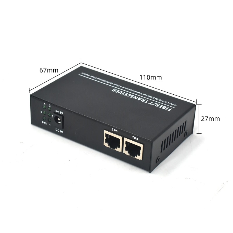 100Mbps 3 Optical 2 Electrical Single-mode Fiber Transceiver Switch ...
