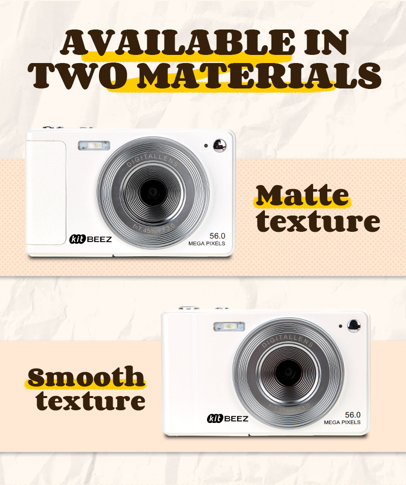 【KiTBEEZ KF-2】Retro 56MP CCD Digital Camera 16X Zoom AF Autofocus Built ...