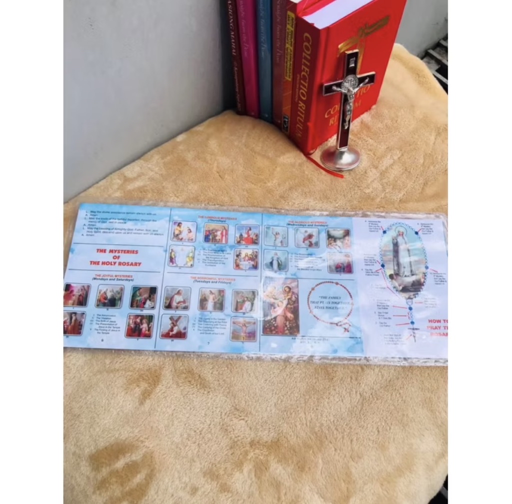 ROSARY Guide with Plastic cover - (14 × 5.5 inches) | Shopee Philippines