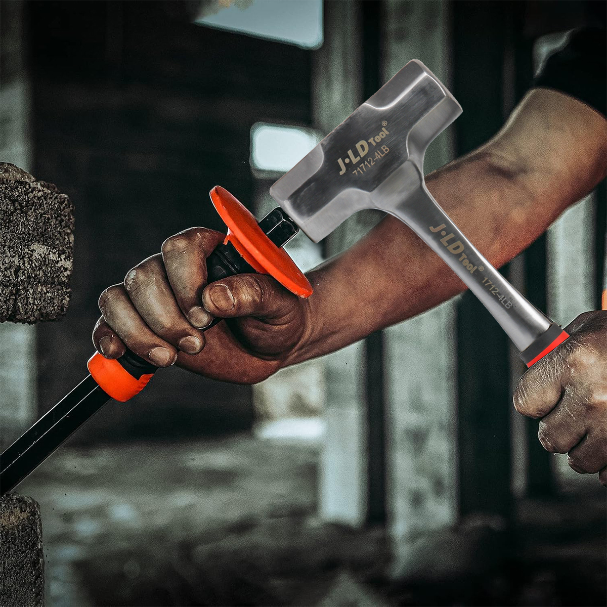 JLD Heavy Octagonal Hammer Professional Steel Design for Demolition ...