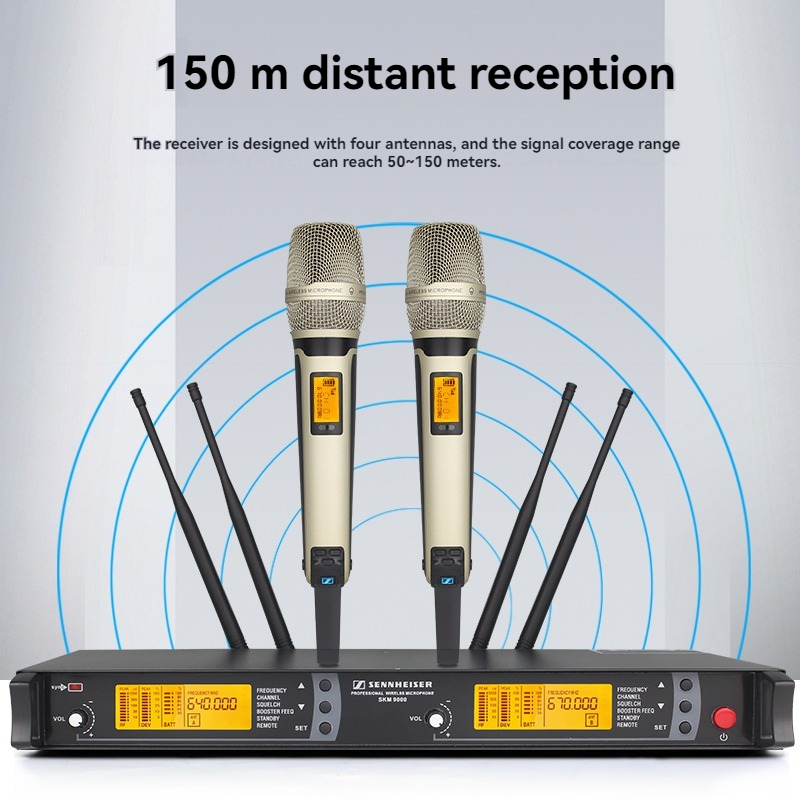 SKM9000 Professional Wireless Microphone System Dual Wireless ...