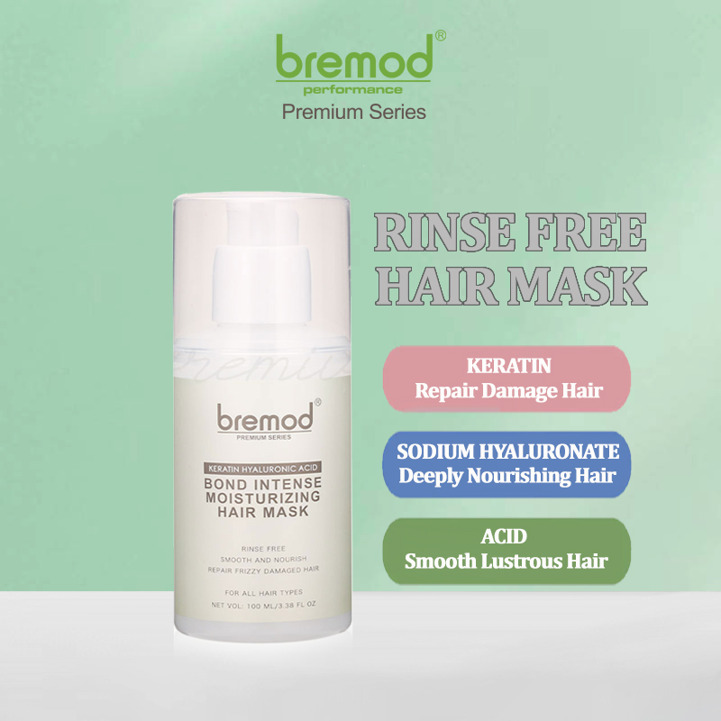 Bremod Hair Mask Keratin Hyaluronic ACID Bond Intense Moisturize Rinse ...