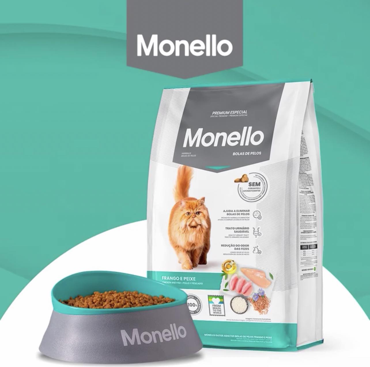 GIANT 15kgs MONELLO HAIRBALL Urinary Care Premium Cat Food Kitten Food ...