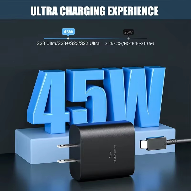 For Samsung Galaxy S22 21 20 Note 20 10 Charger 45W Set 1m Fast ...