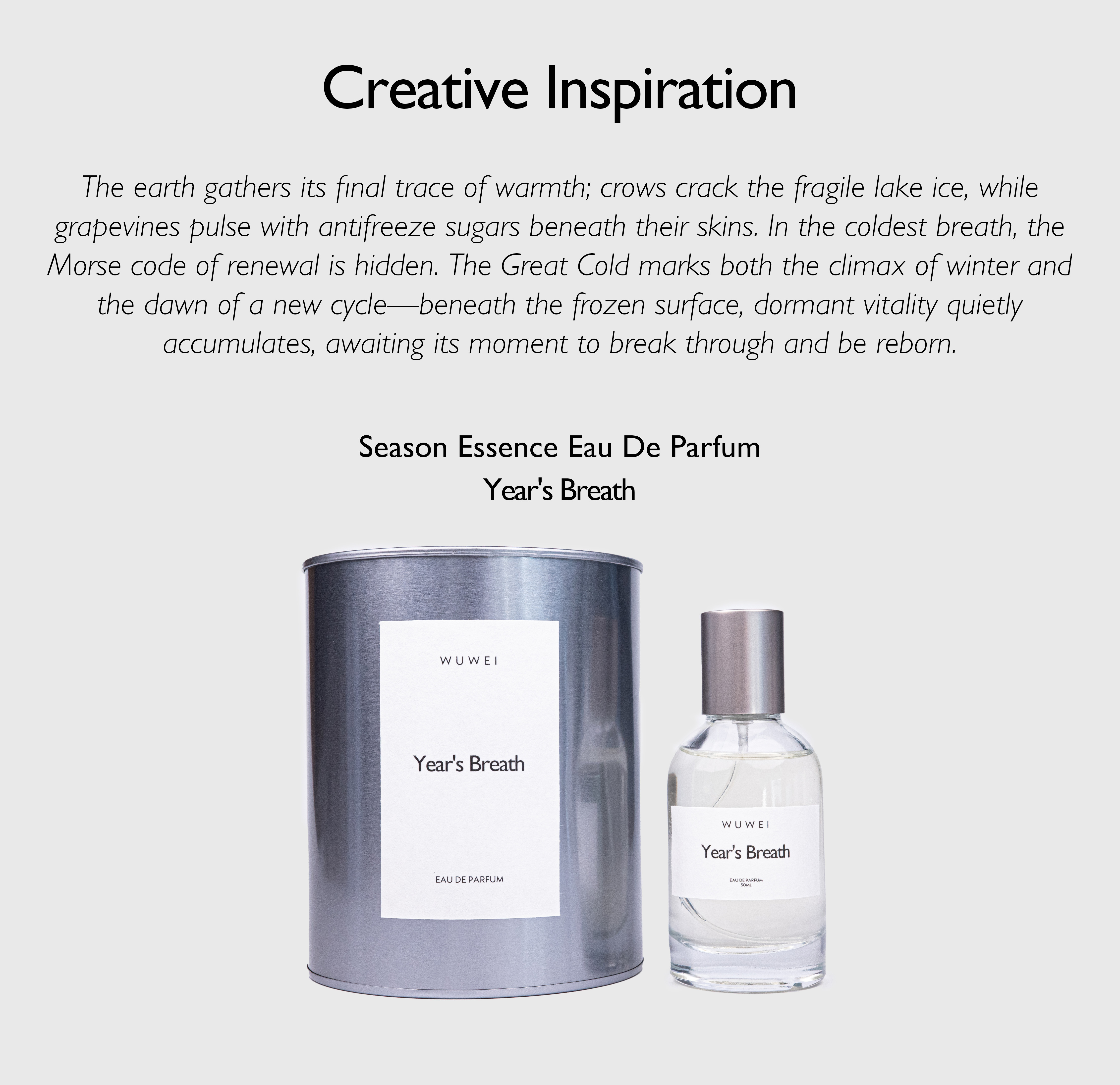 WUWEI Season Perfume - YEAR'S BREATH Long Lasting Perfume EDP 50ML ...