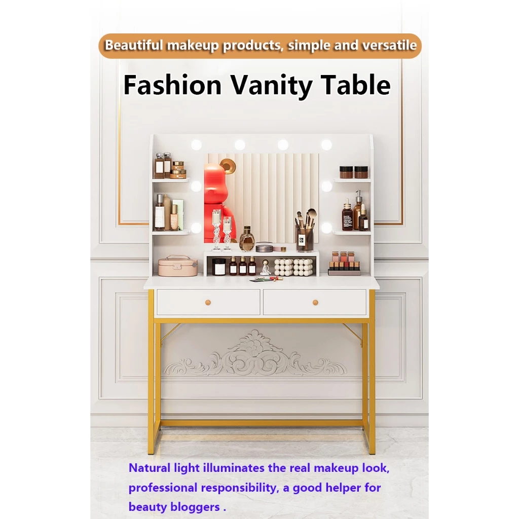 Vanity Table Makeup table Professional hairdressing table with mirror ...