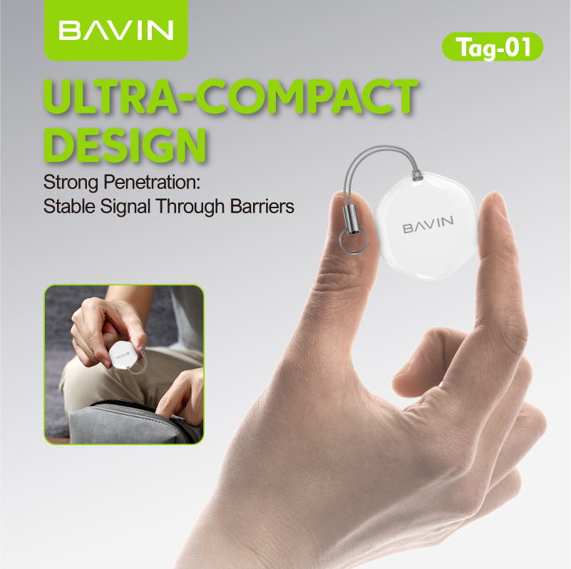 BAVIN TAG01 Smart Wireless Bluetooth Tracker Tag for iPh Users | Find ...