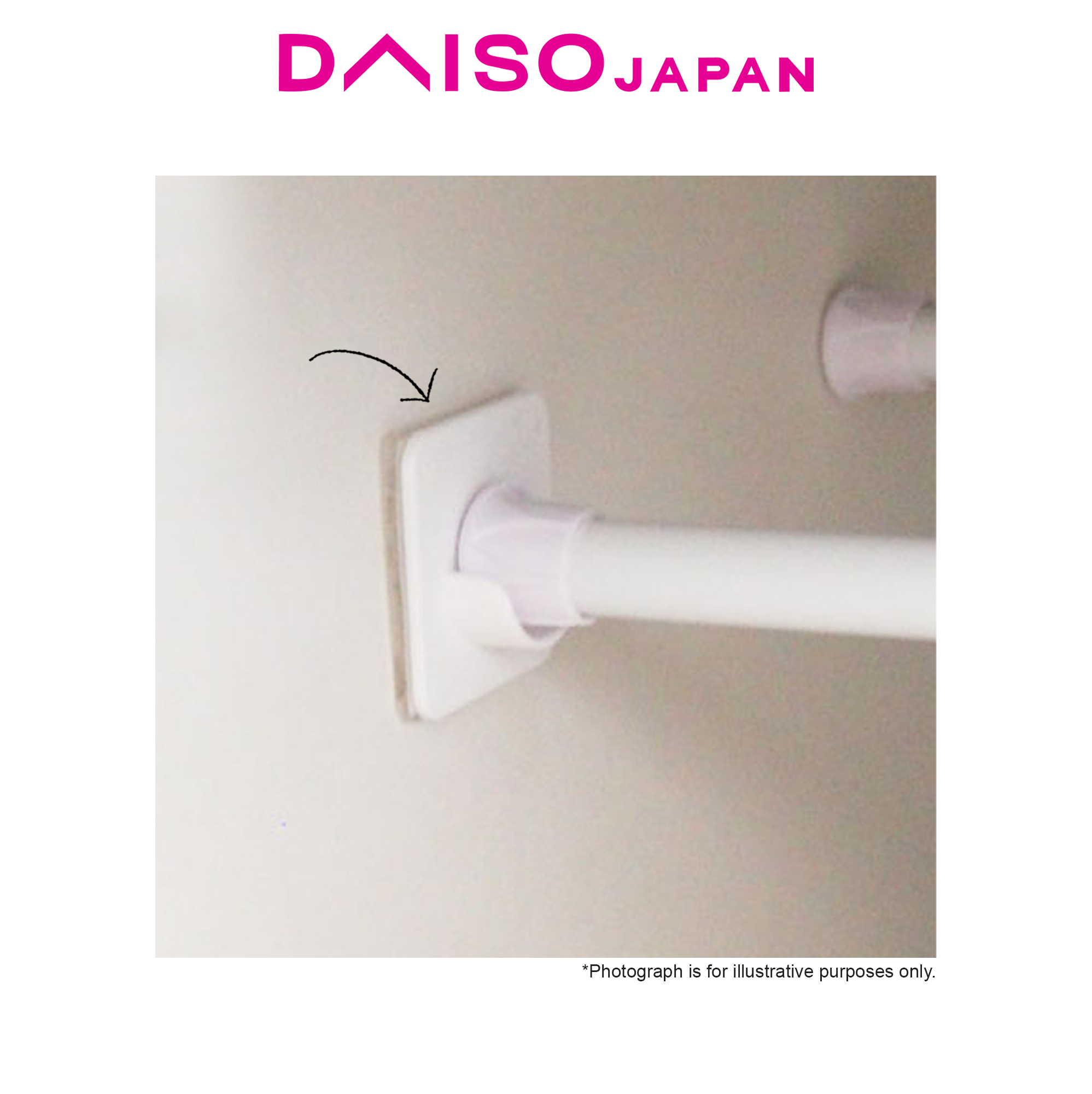 Daiso White Extendable Rods Wall Surface Guard 4cmx4cm (2pcs) | Shopee ...