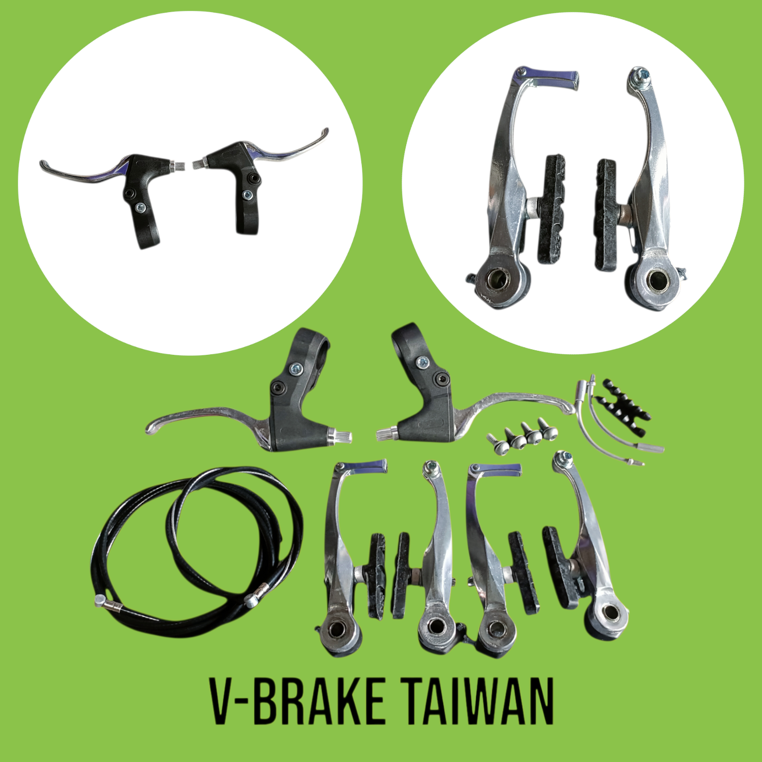 V-BRAKE ASSEMBLY COMPATIBLE FOR BMX/MTB COMPLETE SET ( MADE IN TAIWAN ...