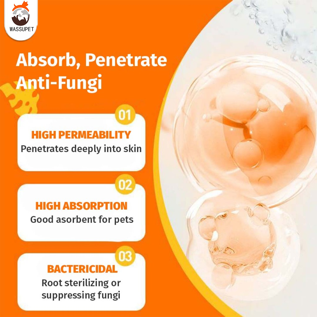WASSUPET Pet Skin Treatment For Dogs Pet Anti Fungal Spray Dog Medicine ...