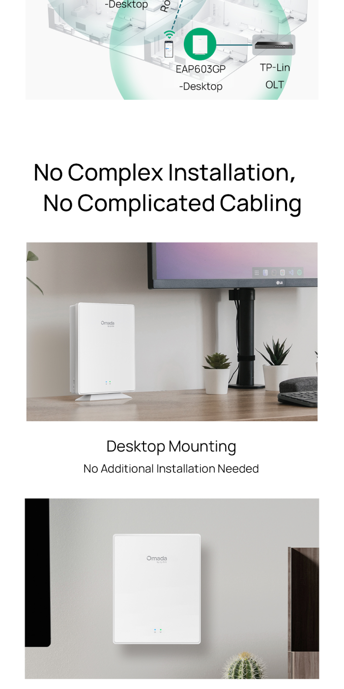 TP-Link EAP603GP-Desktop Omada AX1800 Wi-Fi 6 Desktop GPON Access Point | Shopee Philippines