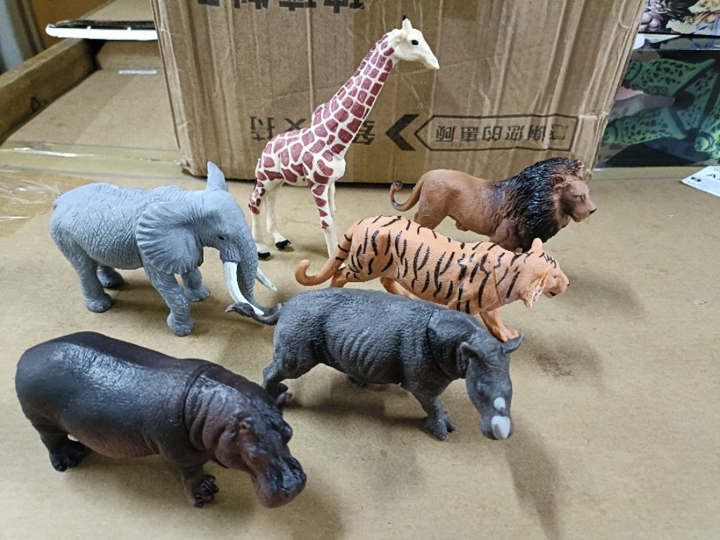wild animals set of 6 figures | Shopee Philippines