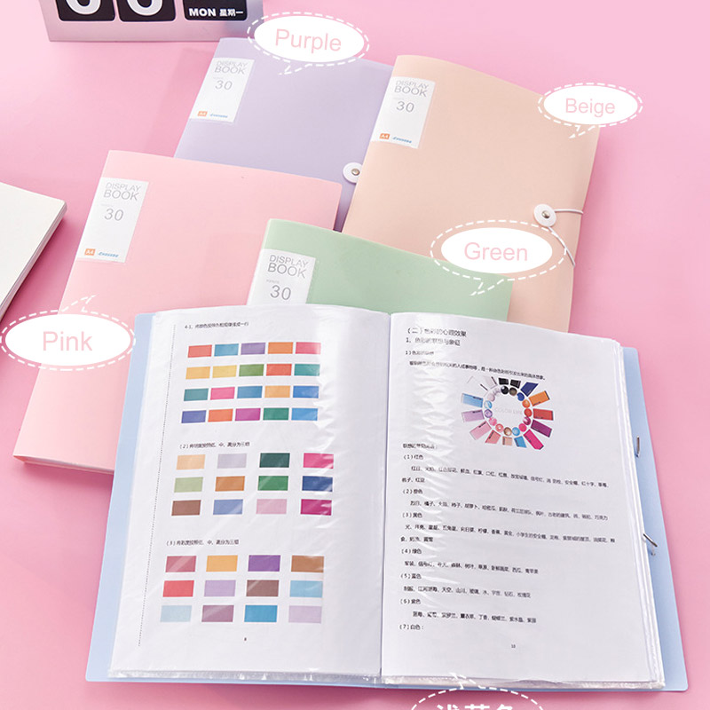 Long Clear Book/A4 File Organizer Folder Long Clear File Folder ...