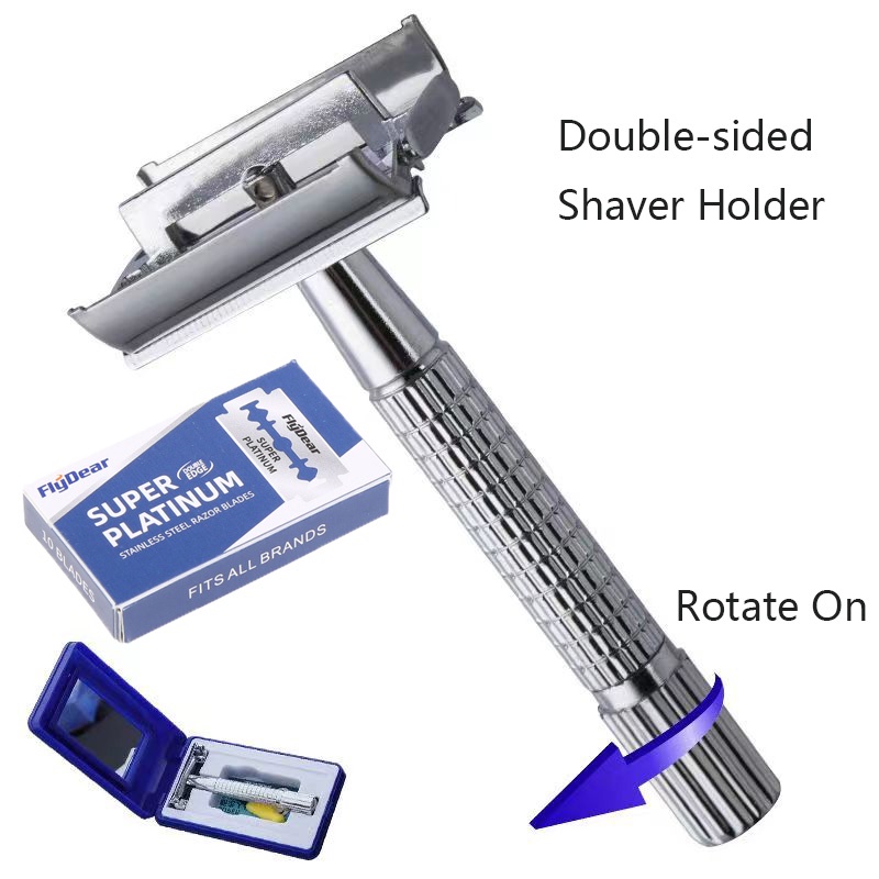 Vintage Double Edge Safety Razor for Men with Premium Blades Sturdy ...