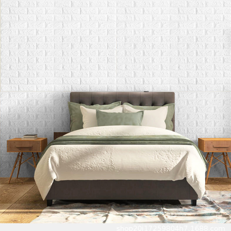 50Pcs 3D NEW Foam Bricks Self-Adhesive Wall Sticker Waterproof ...