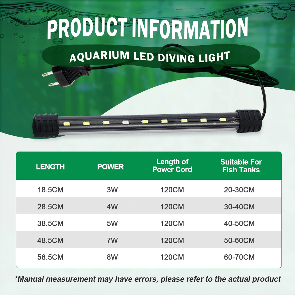 Luxy Aquarium LED Submersible Light Fish Tank LED Light Aquarium ...