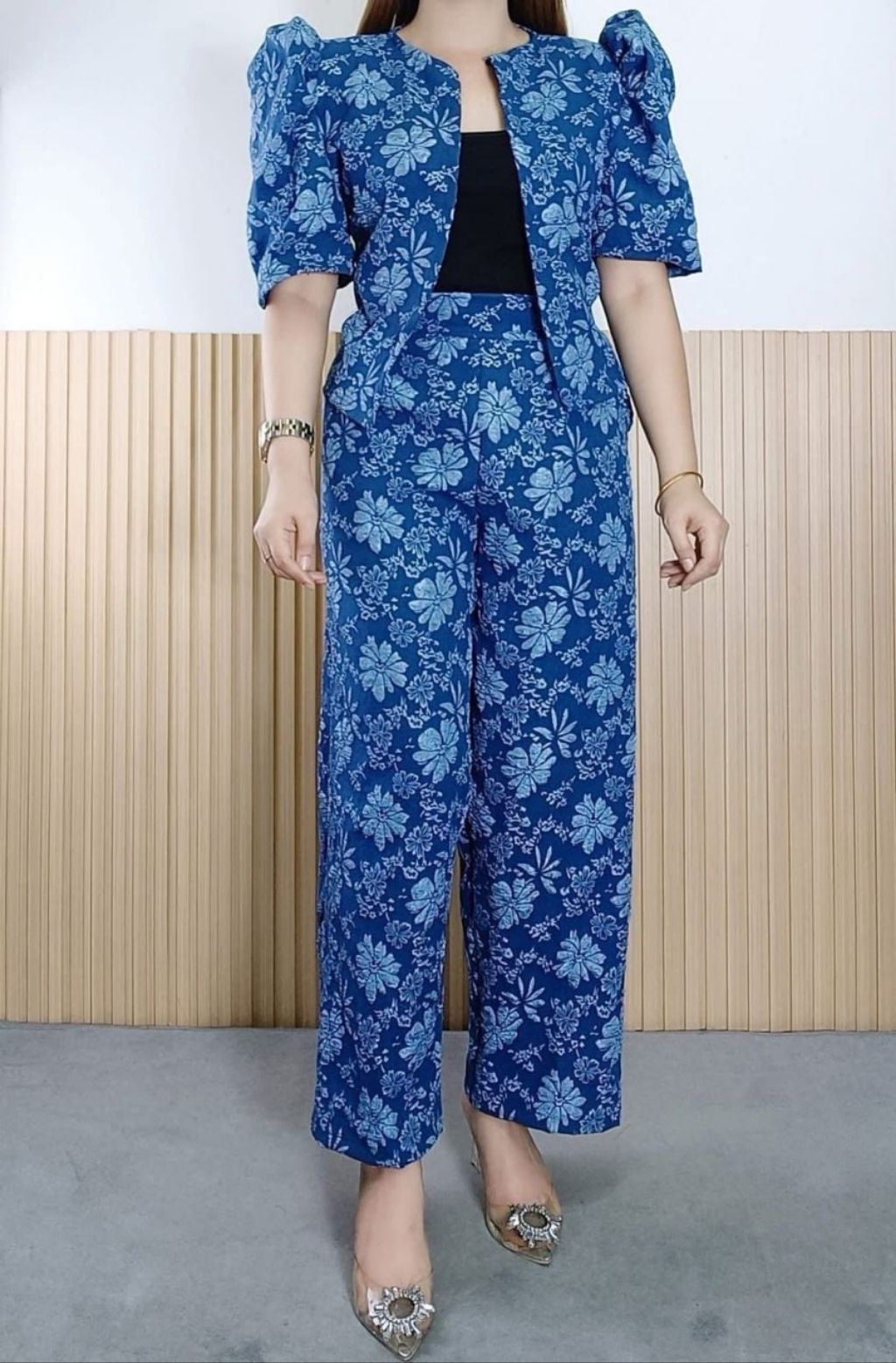 FILIPINIANA TERNO PANTS BOLERO Fit up to XL body frame Garterized back ...