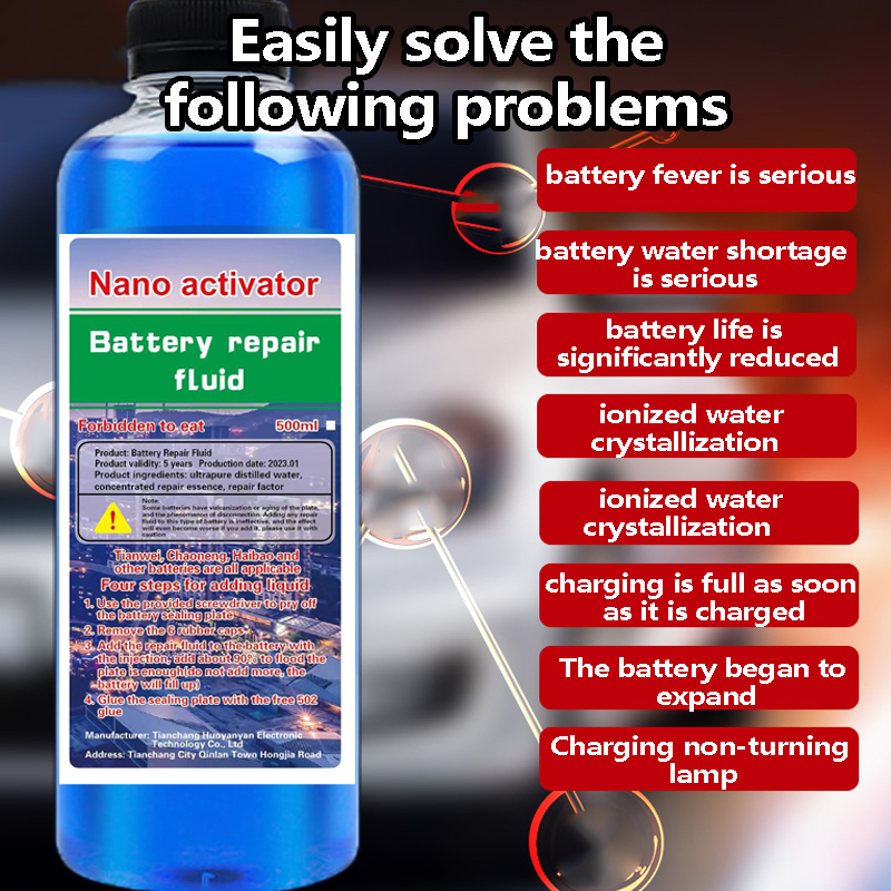 500ml Battery repair solution Battery repair fluid Battery solution ...