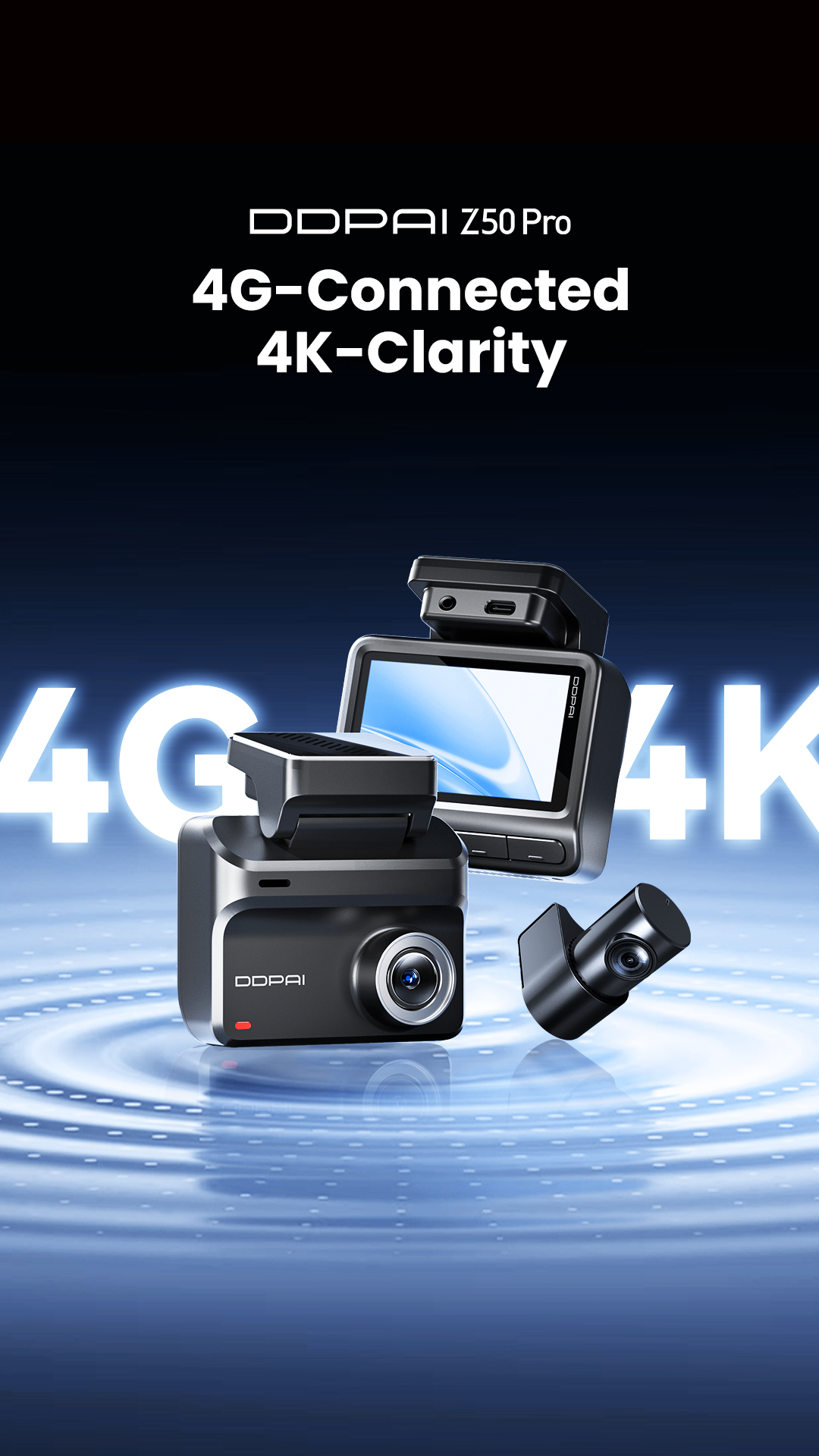 [NEW] DDPAI Z50 Pro 4K UHD Dual Wi-Fi6 5GHZ ADAS Super NightVisin Dash Cam with 4G Connectivity ...