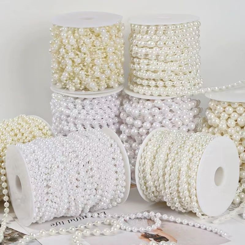 5m Artificial Pearl Beads Simulated White Pearl Wedding Party ...
