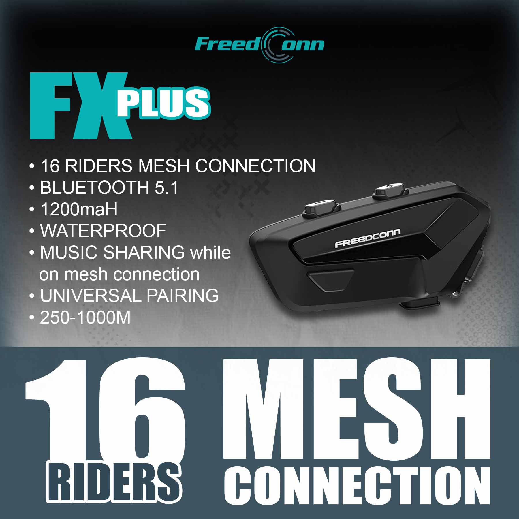 Freedconn FX Plus Bluetooth Intercom Mesh Technology | Shopee Philippines