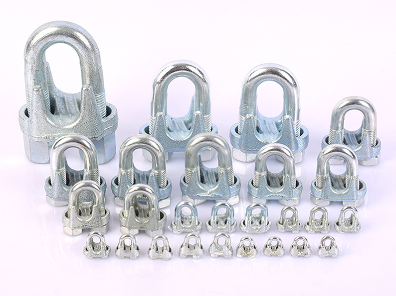 10pcs Galvanized Steel Cable Clip 3mm-12mm Wire Rope Clip Steel Clip Gi ...