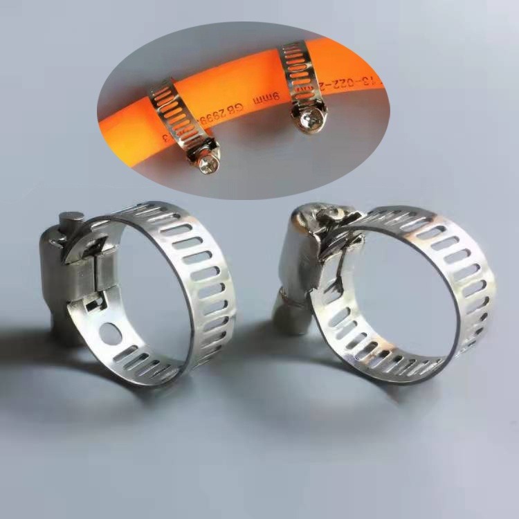 100PCS 304 Stainless Hose Clamp Stainless Lpg/Air Hose Clamp American ...