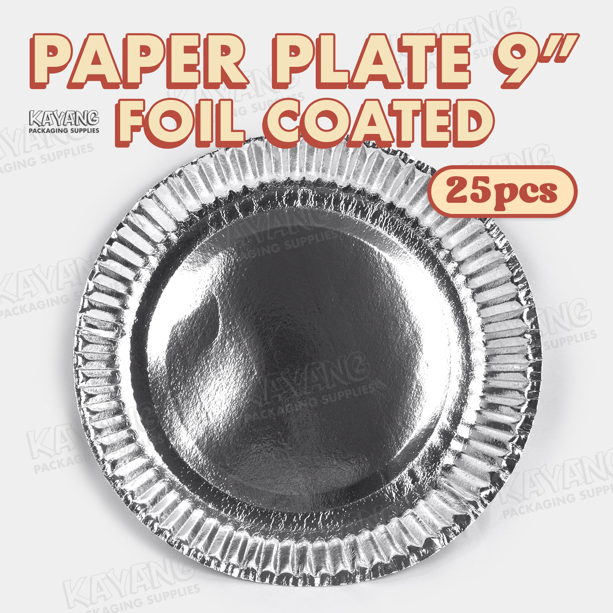 9" Paper Plate 25pcs per pack 200GSM [ON HAND] | Shopee Philippines