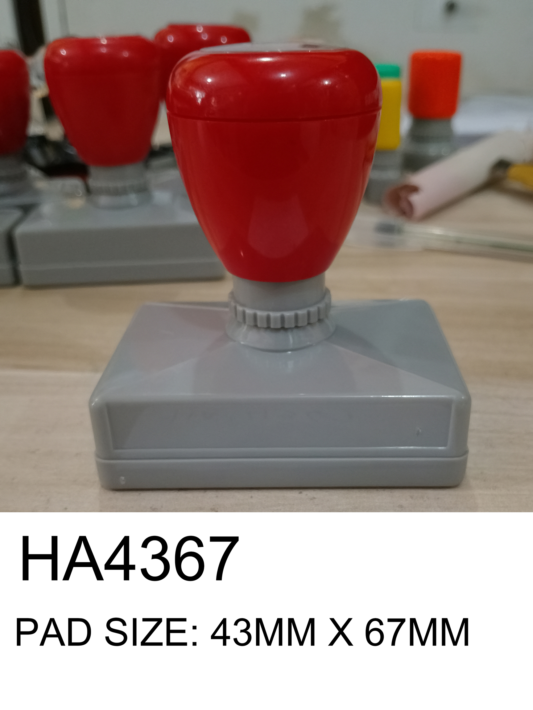 SELF INKING STAMP HA4367 43MMX67MM WITH FREE INK | Shopee Philippines