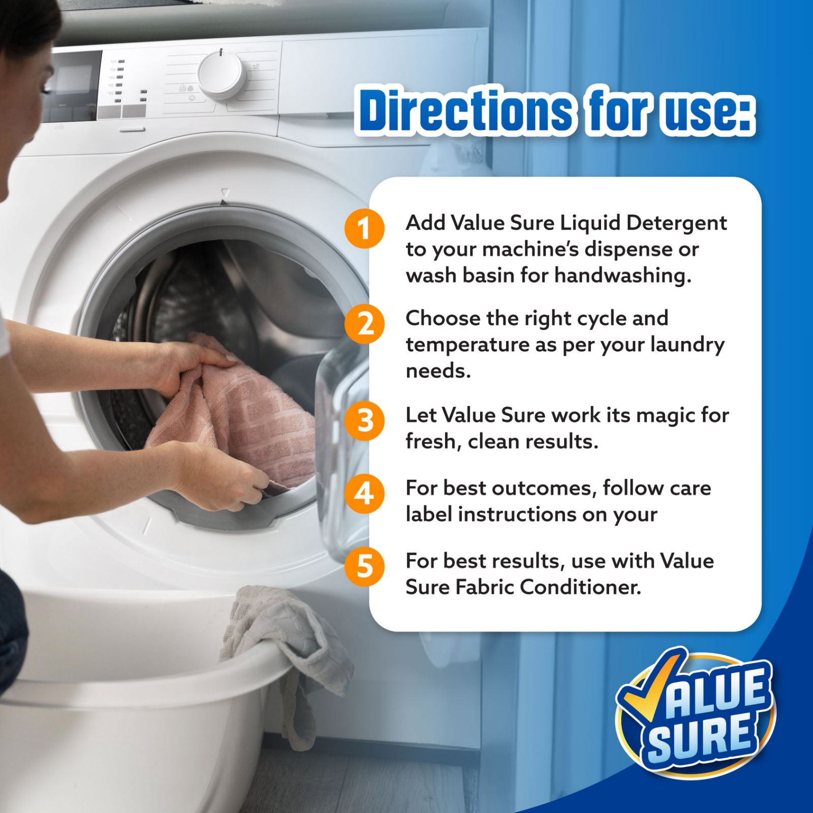 Value Sure Liquid Detergent – Deep Cleaning & Fresh Scent (Summer ...