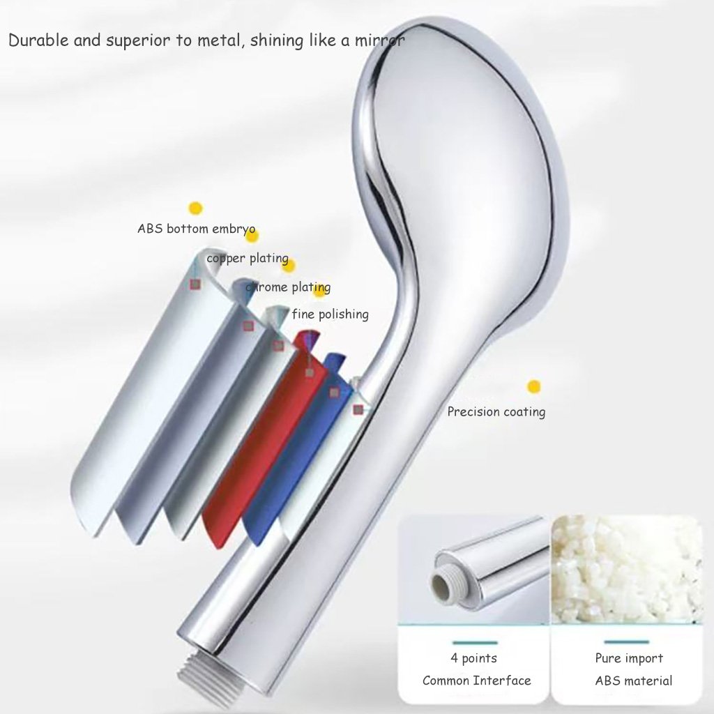 High quality 3-in-1 Shower Head Set Stainless Steel&ABS Silver Shower ...