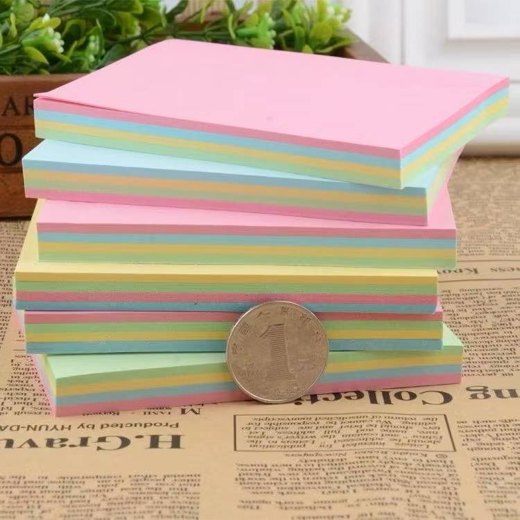 JS #100 Sheets Sticky Notes 2"/3"/4"/5" Multi-Color Note Paper Office ...