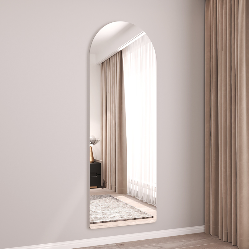 Arched mirror sticker wall acrylic mirror wall sticker self-adhesive ...