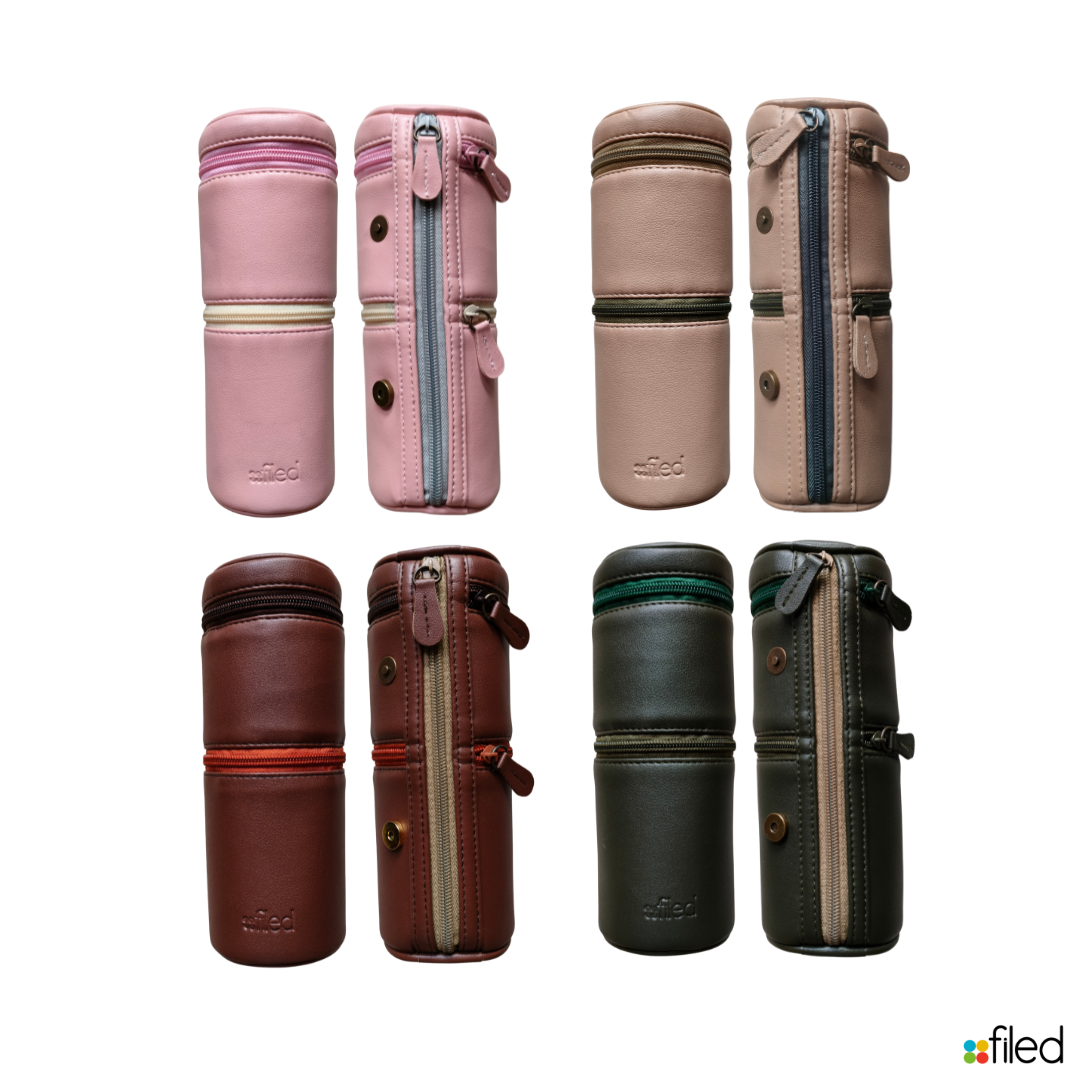 Filed Pen Capsule Peak Collection Leatherette Pen Holder Organizer ...