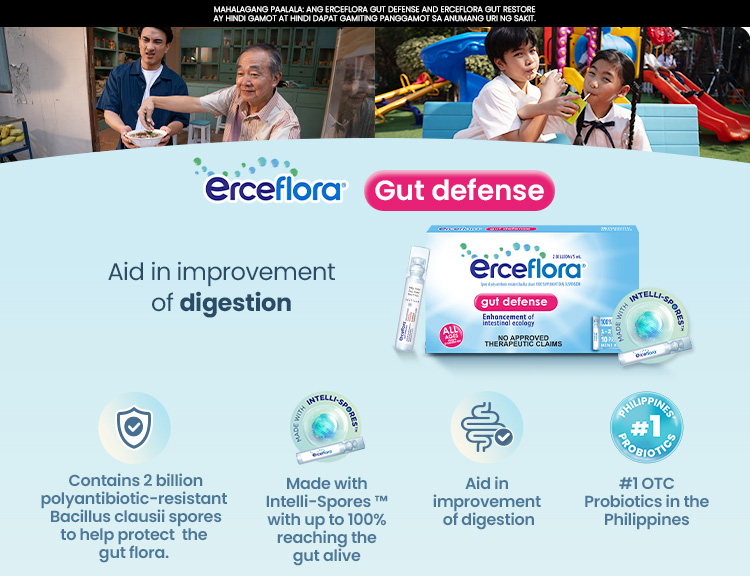 Erceflora Gut Defense Probiotic Daily Preventive Support Supplement For ...